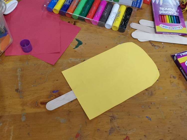 Construction Paper Popsicle