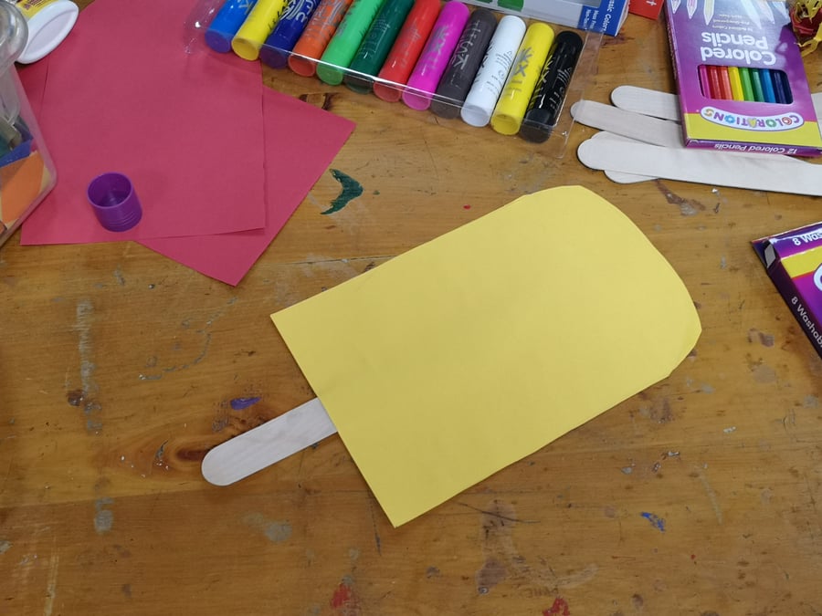 Construction Paper Popsicle