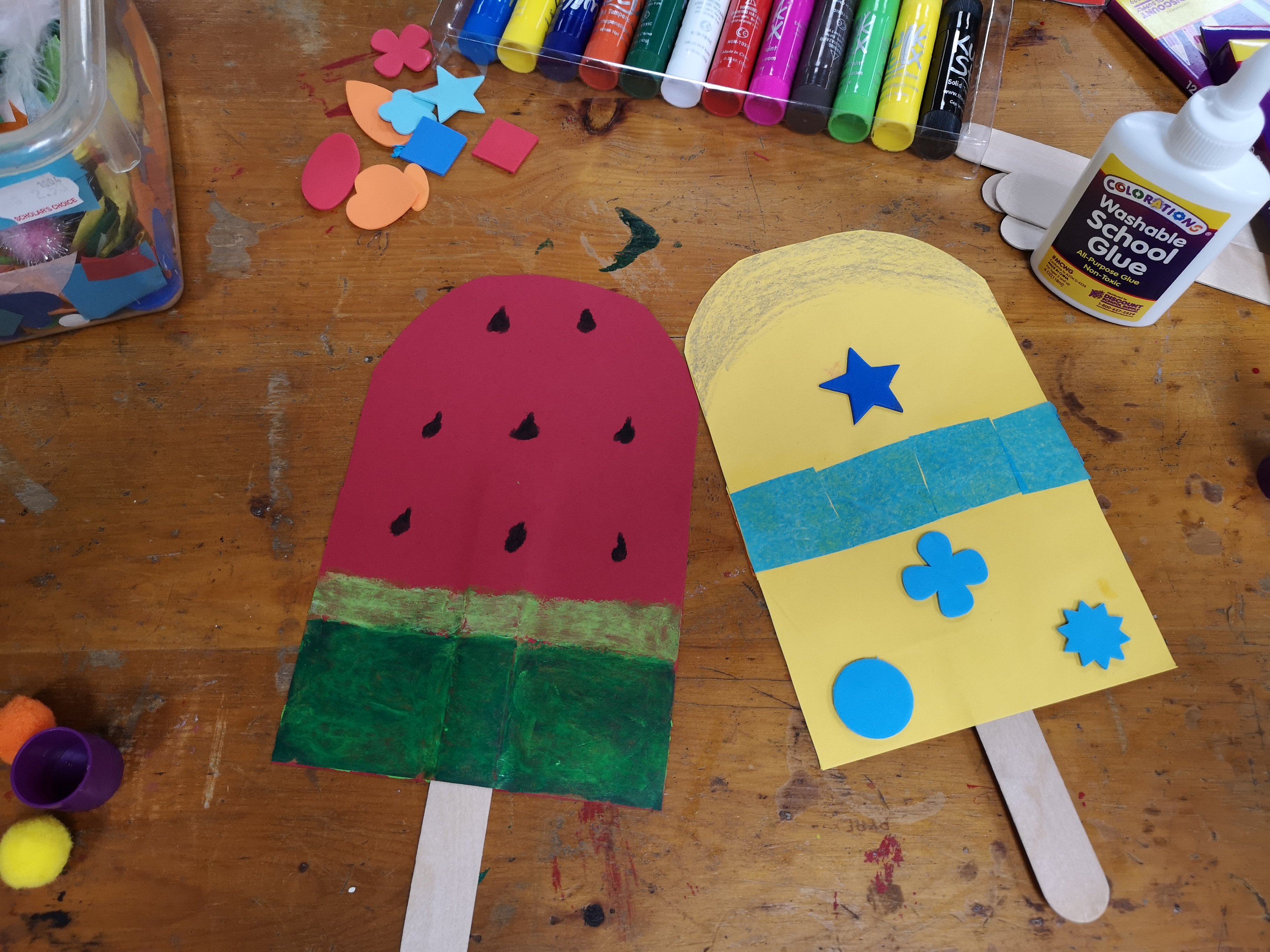 Construction Paper Popsicle