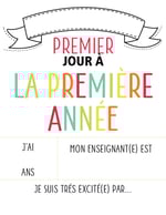 First Day of School Printables for JK to Grade 5