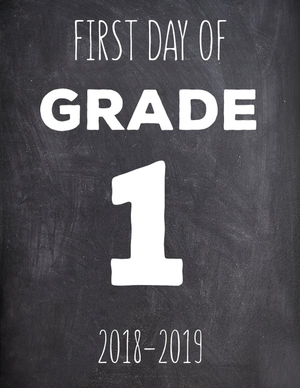 First Day of School Printables for JK to Grade 5